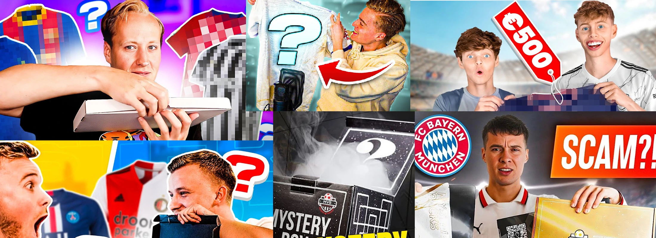 Unboxing op Youtube met Matthy Milo Russo Slotta Shino Mystery Voetbal Box